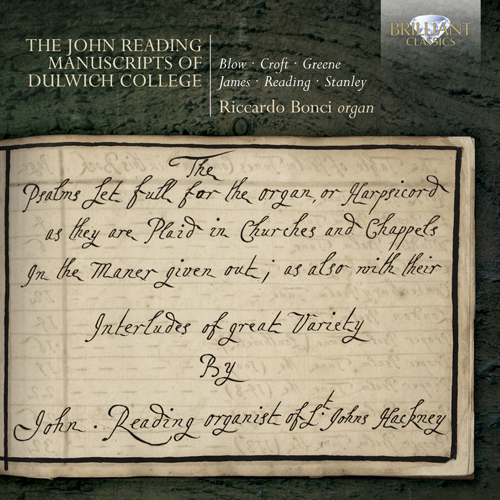 Detalle de contenido | Organ Music - READING, J. / BLOW, J. / CROFT, W ...